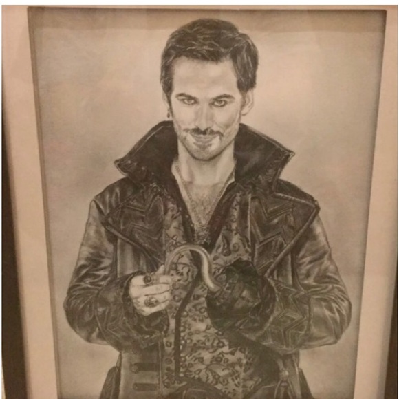 Handmade | Art | Killian Jones Captain Hook Ouat Graphite Pencil ...